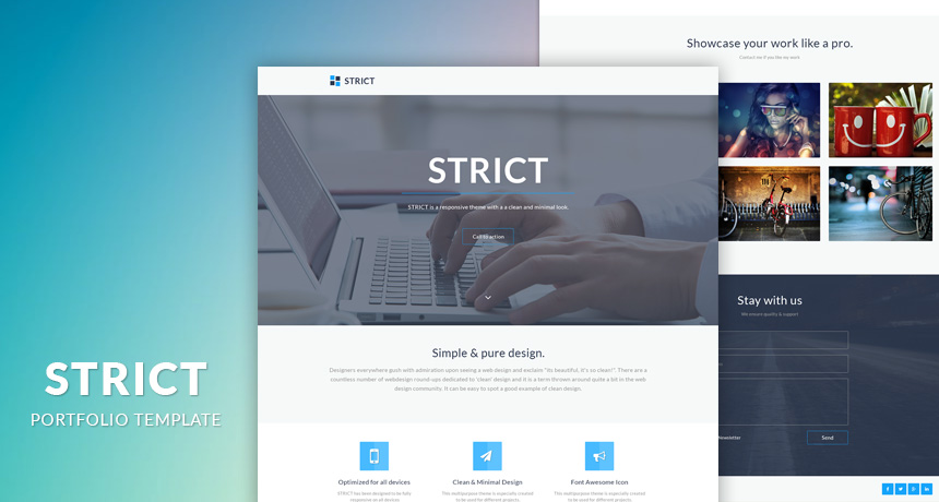 Strict Portfolio Template | Free HTML5 Templates